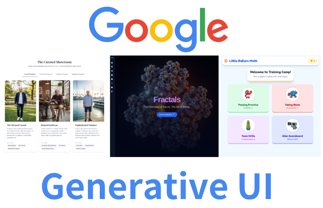 【Vibe Coding】Google 推出全新 Generative UI：一句話生成互動式介面，Gemini 完整實戰教學